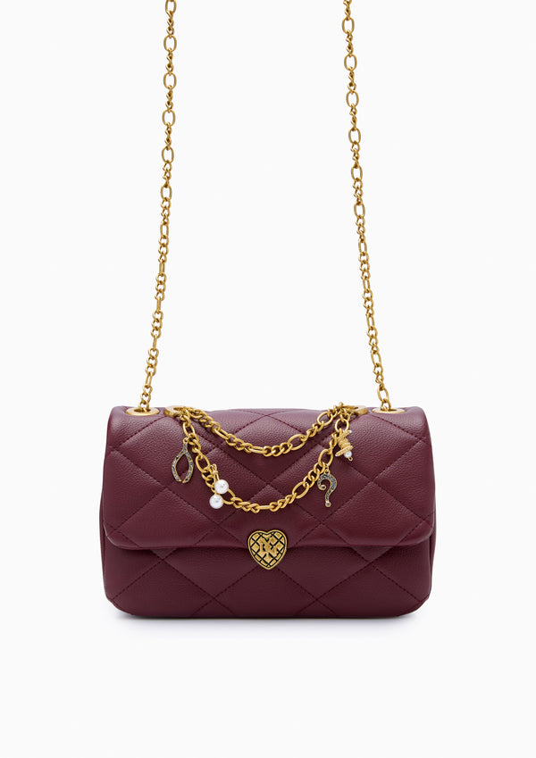 Casey M Crossbody Bag - Dark Red