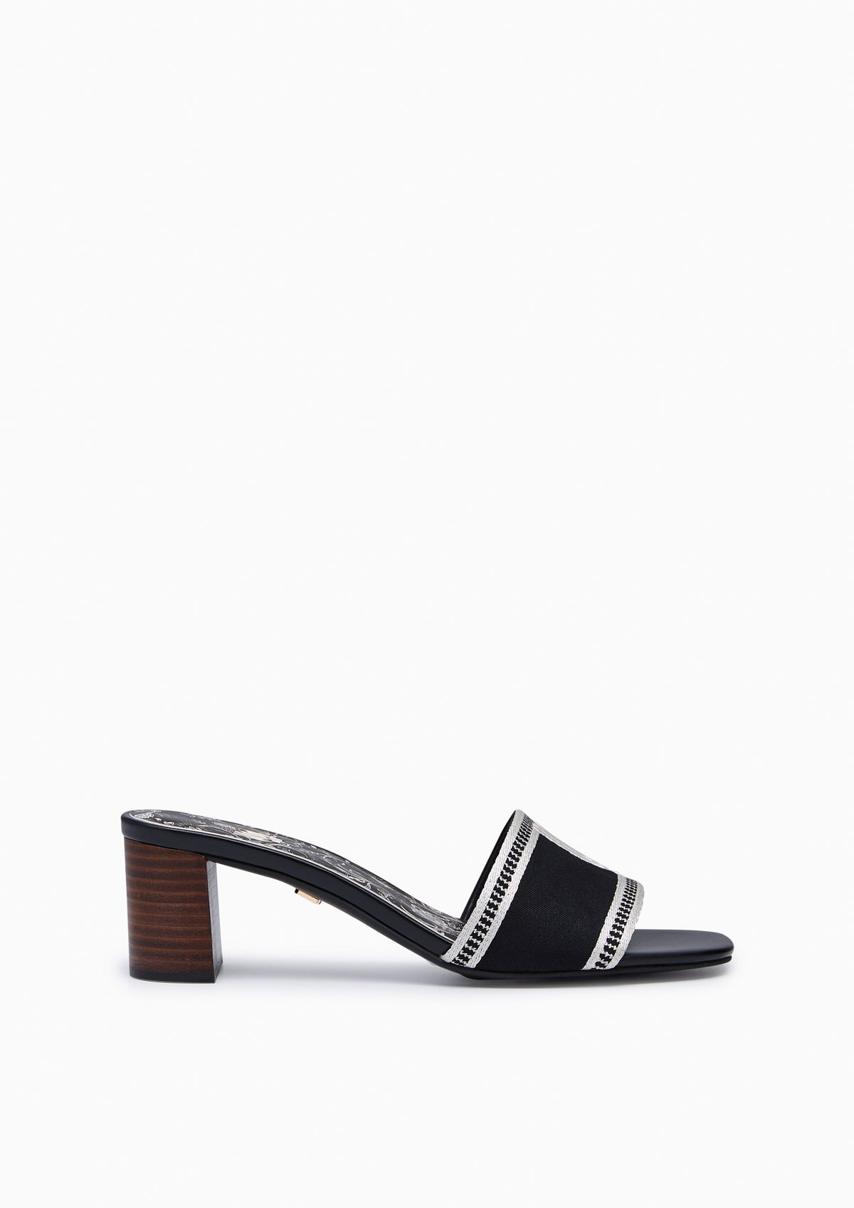Maiden Mid Stack Infinite Flats And Sandals - Black